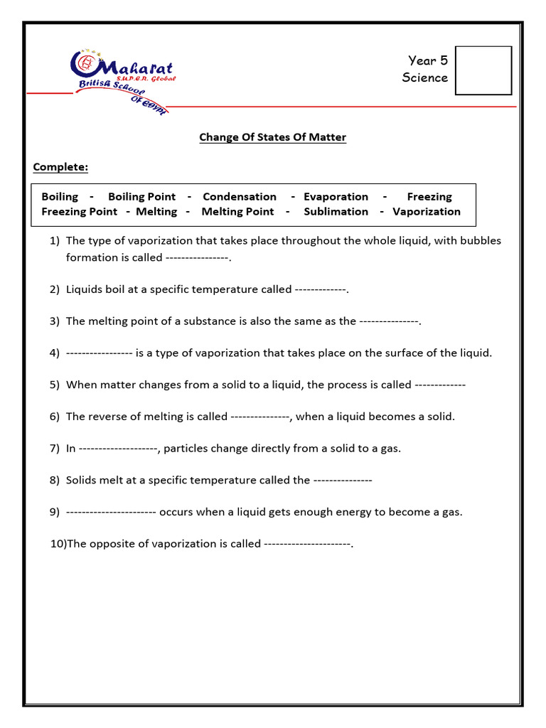 States of Matter Changes Explained | PDF