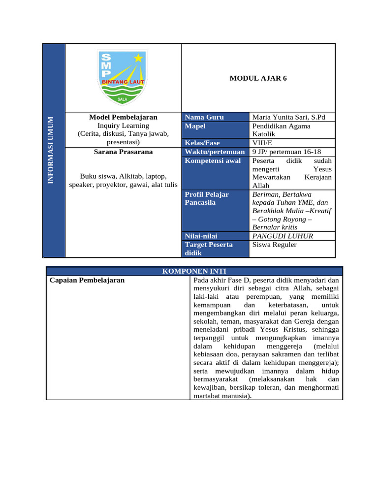 Modul Sakramen Inisiasi | PDF