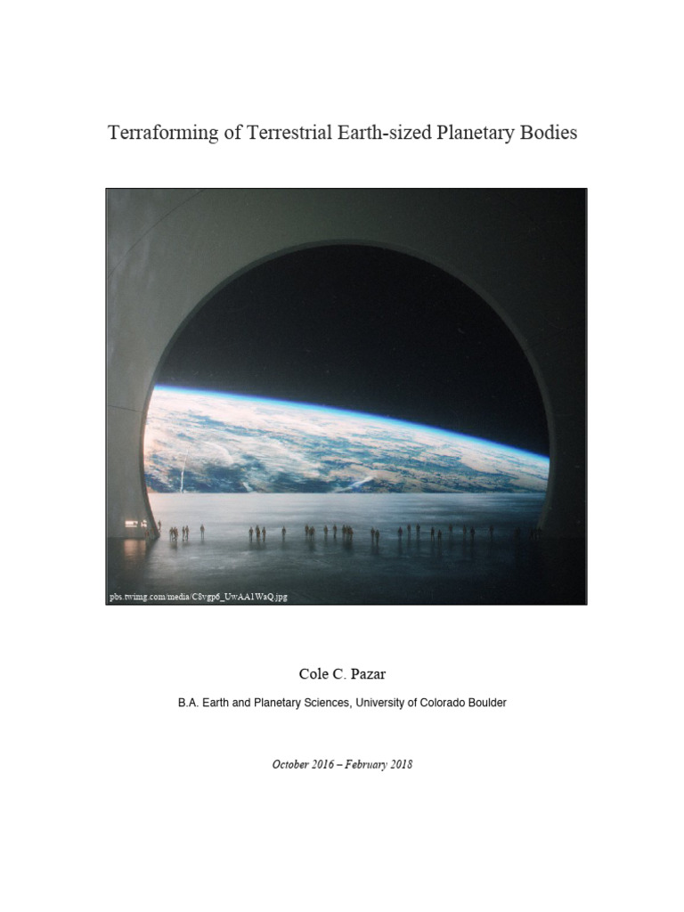 Terraforming | PDF | Planetary Habitability | Terrestrial Planets