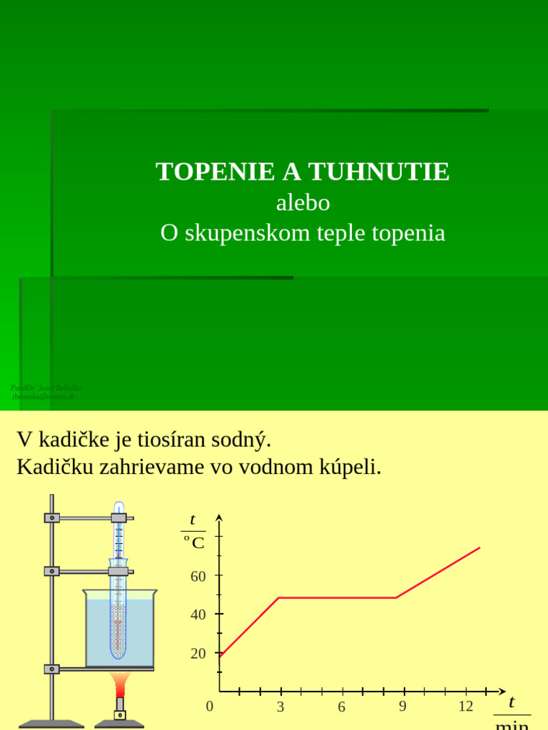 16 Topenie A Tuhnutie Physics Slovak | PDF