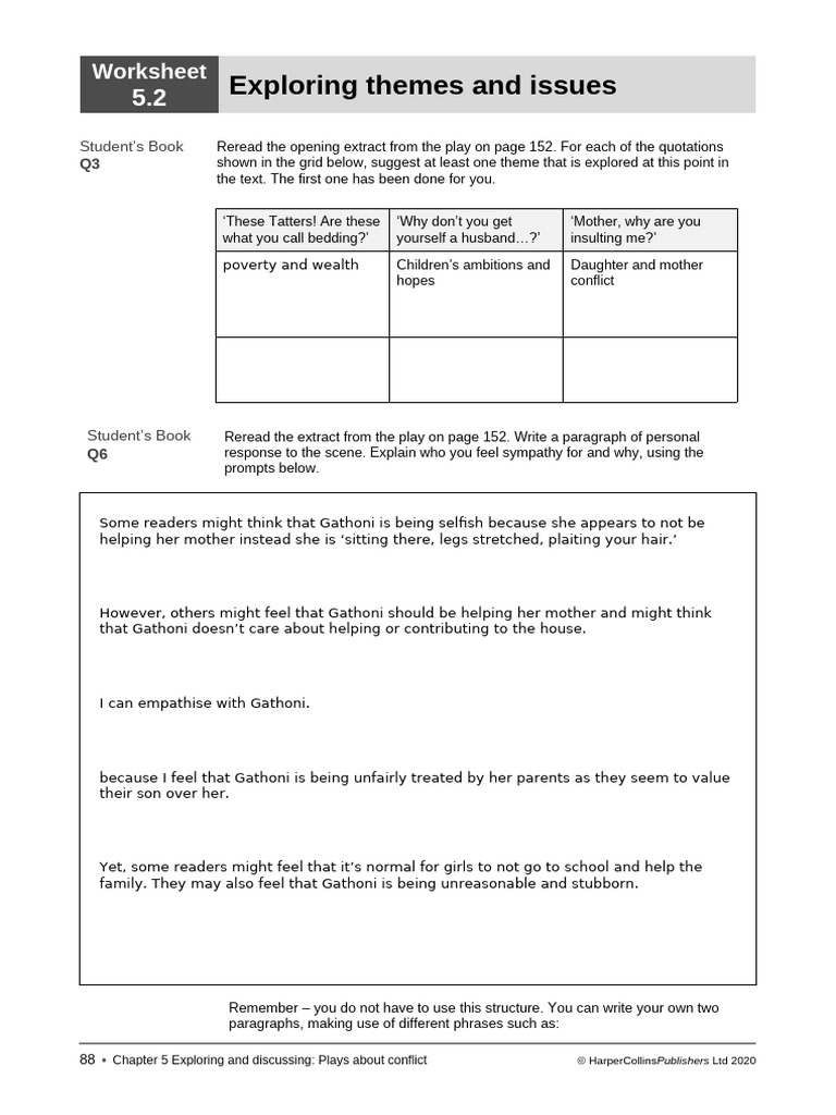Stage 8 - 5.2 - Worksheet | PDF