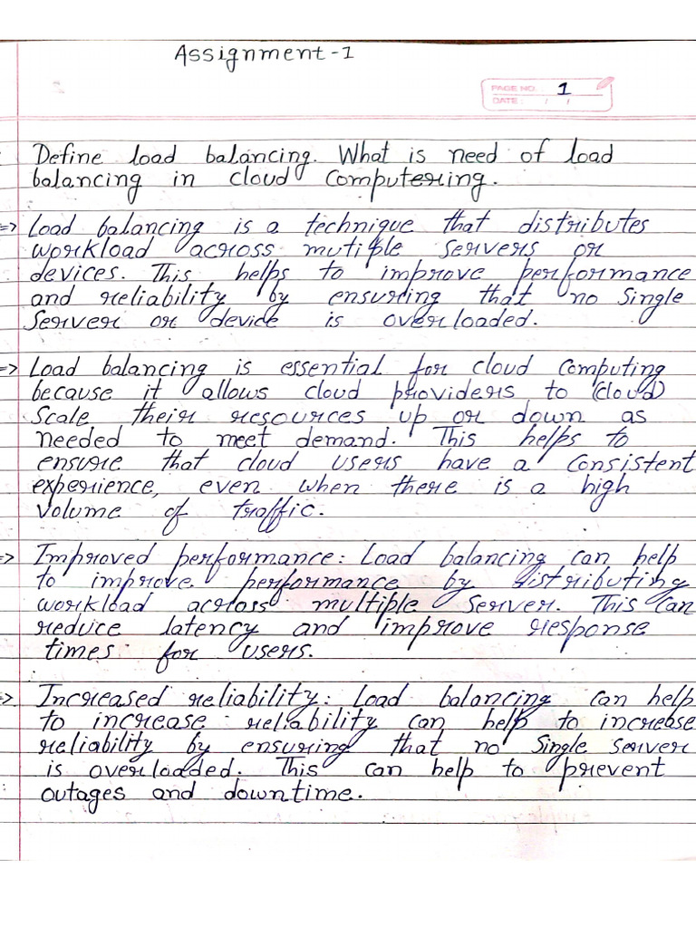 Assignment 1 Cloud computing | PDF