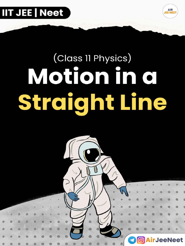 Motion in A Straight Line | PDF
