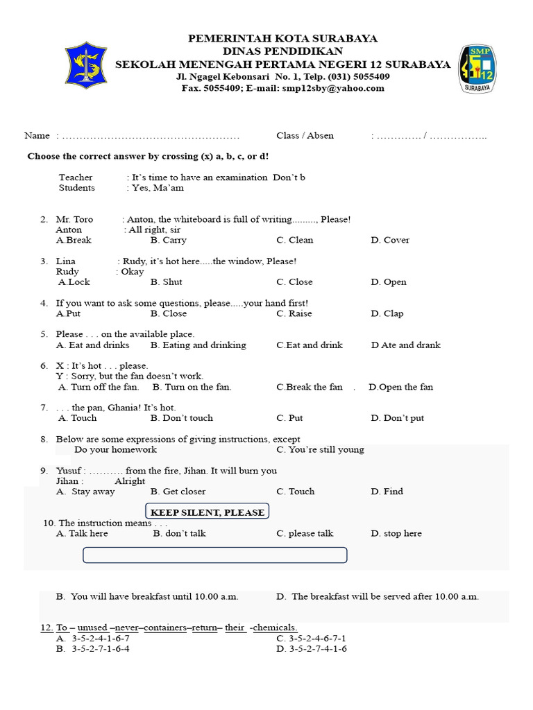 ENGLISH CLASS 8 | PDF