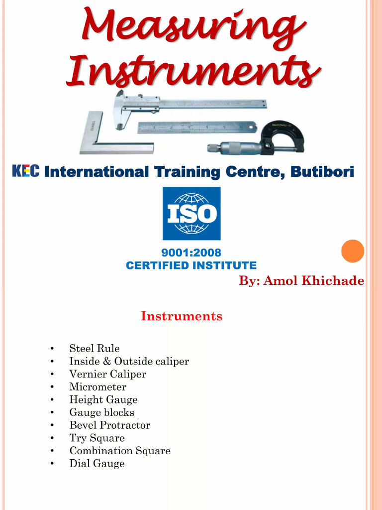 Measuring Instruments Used in Quality Engg | PDF