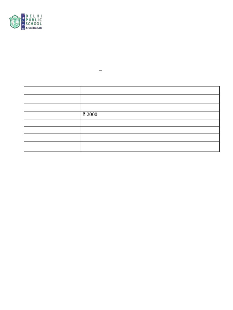 Delhi Public School-Bopal, Ahmedabad: Principal | PDF