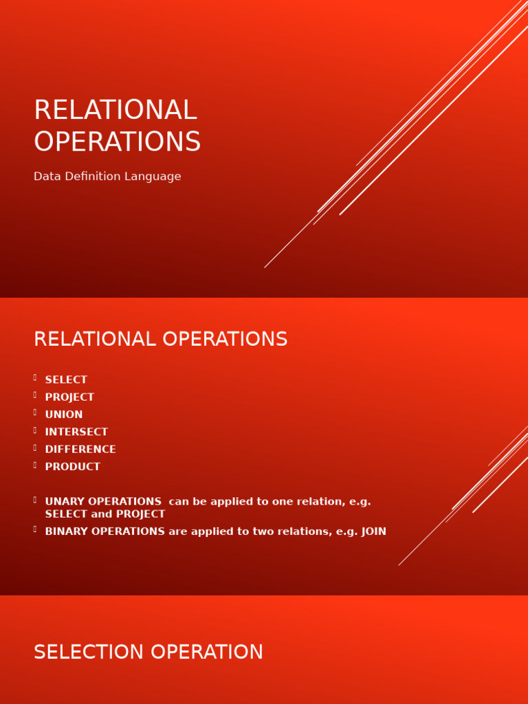 2-Relational Operations | PDF | Relational Model | Mathematics