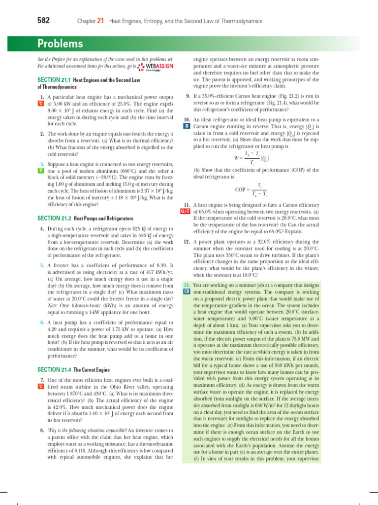 ch21 | PDF | Heat | Entropy