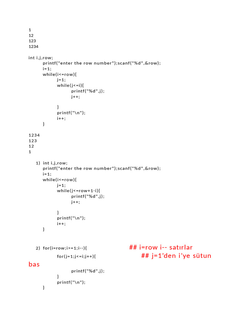 C Programming Patterns and Loops | PDF | Computer Programming ...