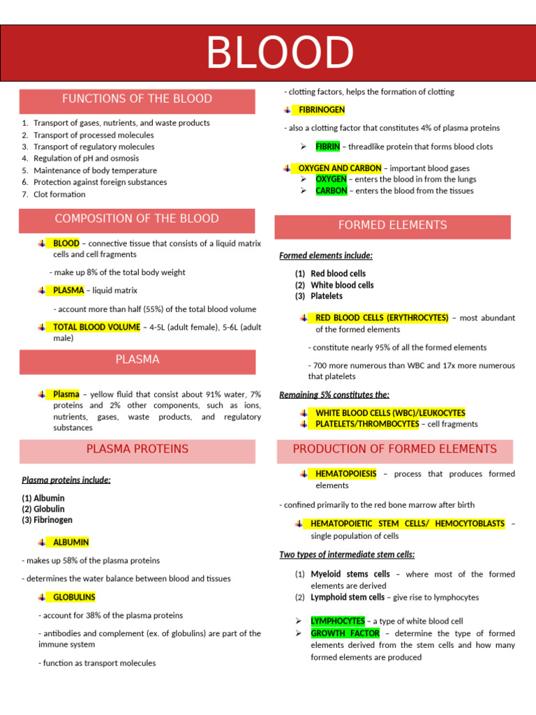 Blood | PDF | Blood Type | Coagulation