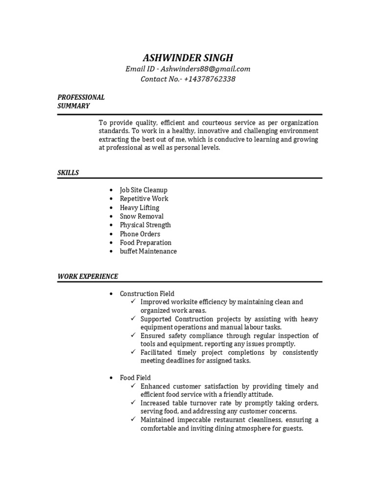 Resume 3 | PDF | Business