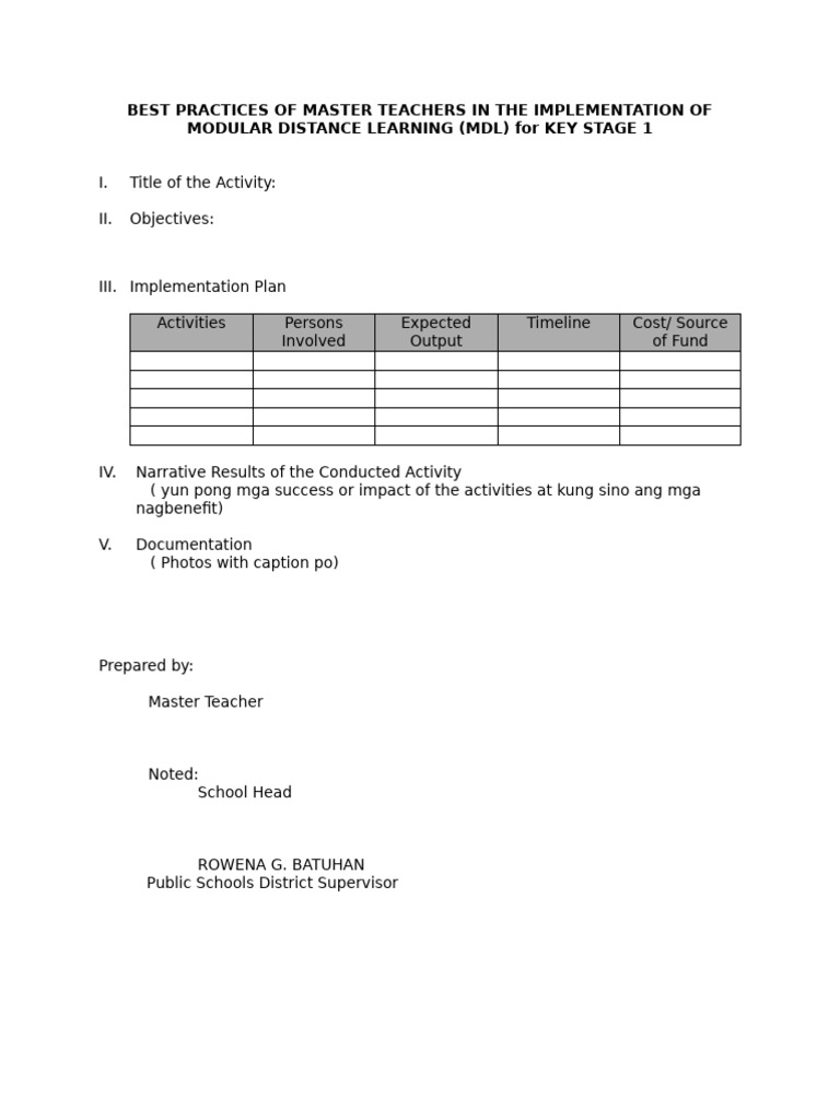 Master Teachers' Best Practices in MDL | PDF