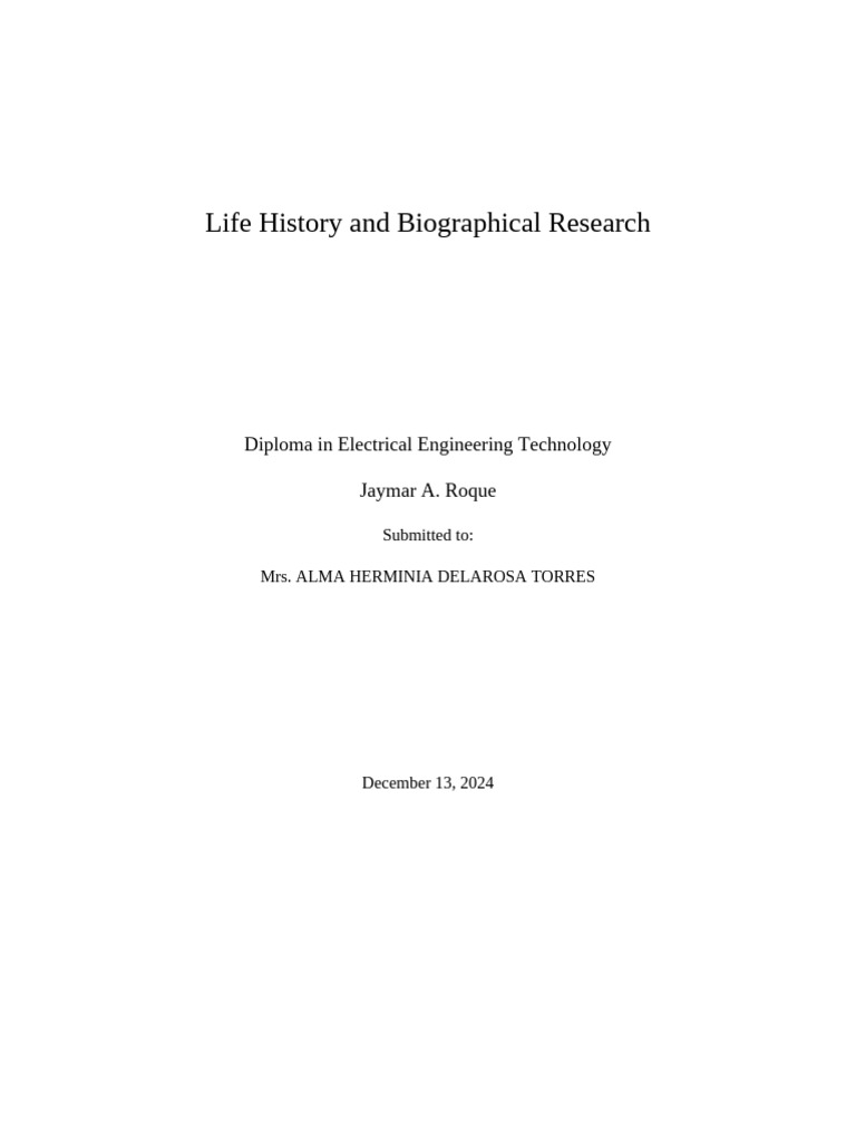 Biographical Research Insights | PDF | Narrative | Methodology