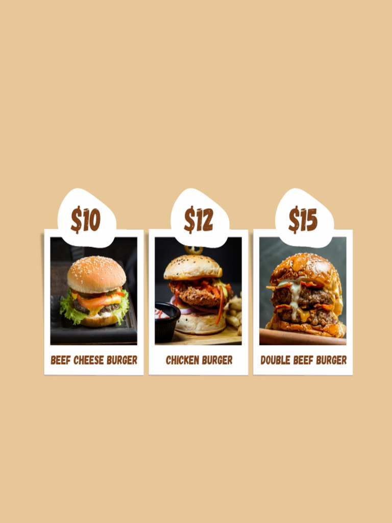 Burger Price Comparison Chart | PDF