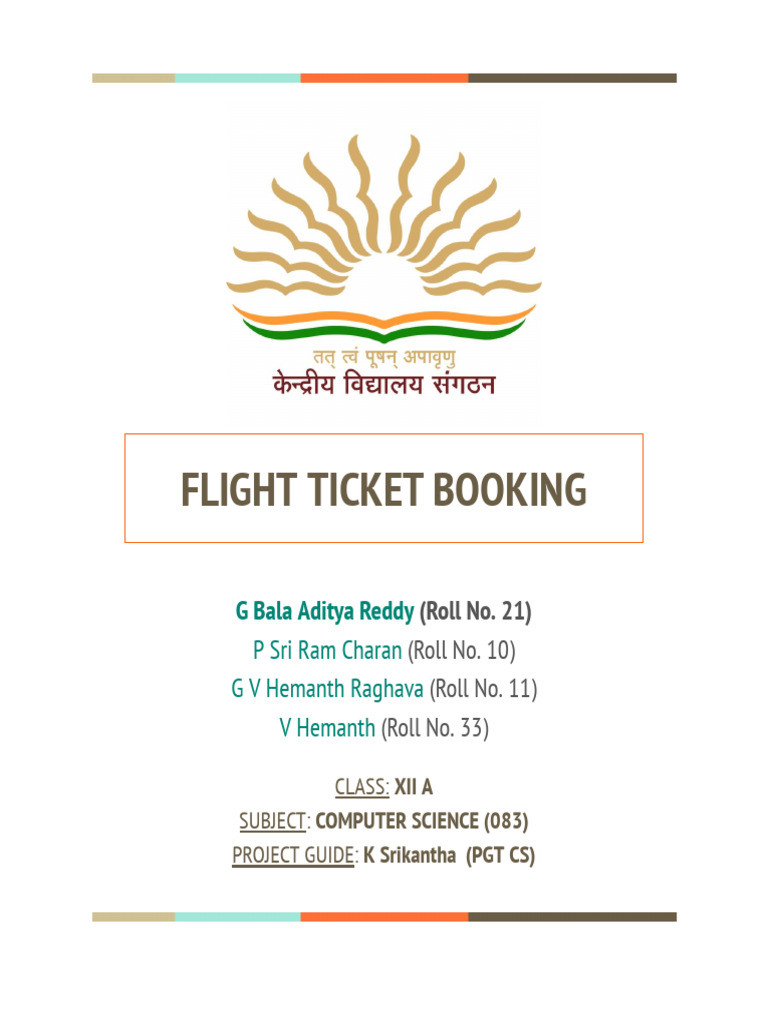 Flight Ticket Booking Report-8 | PDF | My Sql | Sql