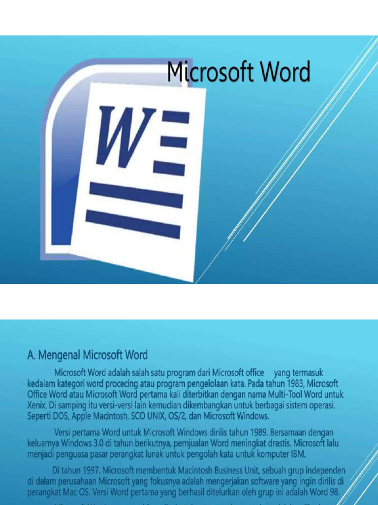 Materi Microsoft Word | PDF