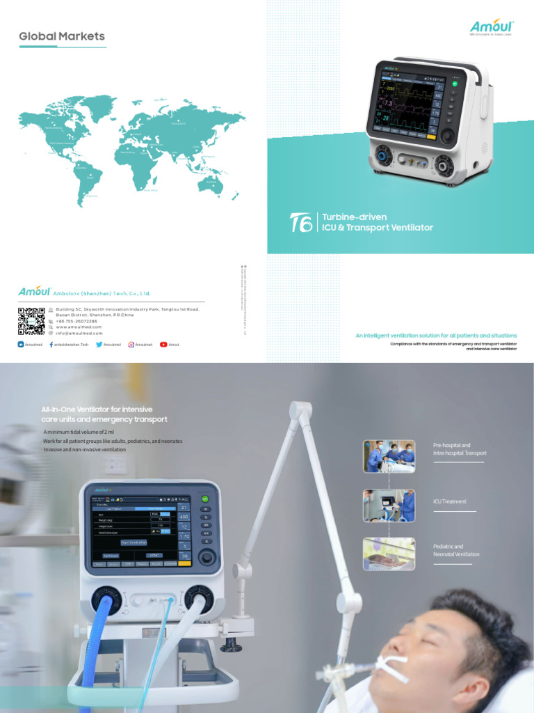 T6 Ventilator Catalog English V2.0 | PDF | Intensive Care Medicine | Clinical Medicine