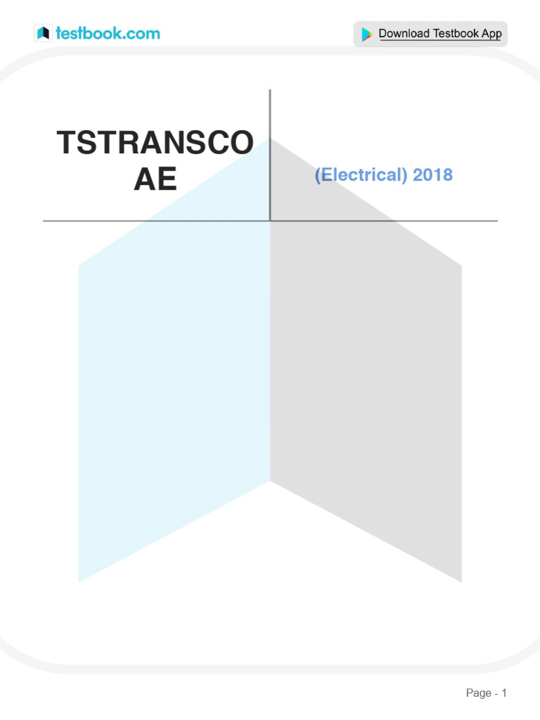 TSTRANSCO AE Electrical 2018 Paper | PDF