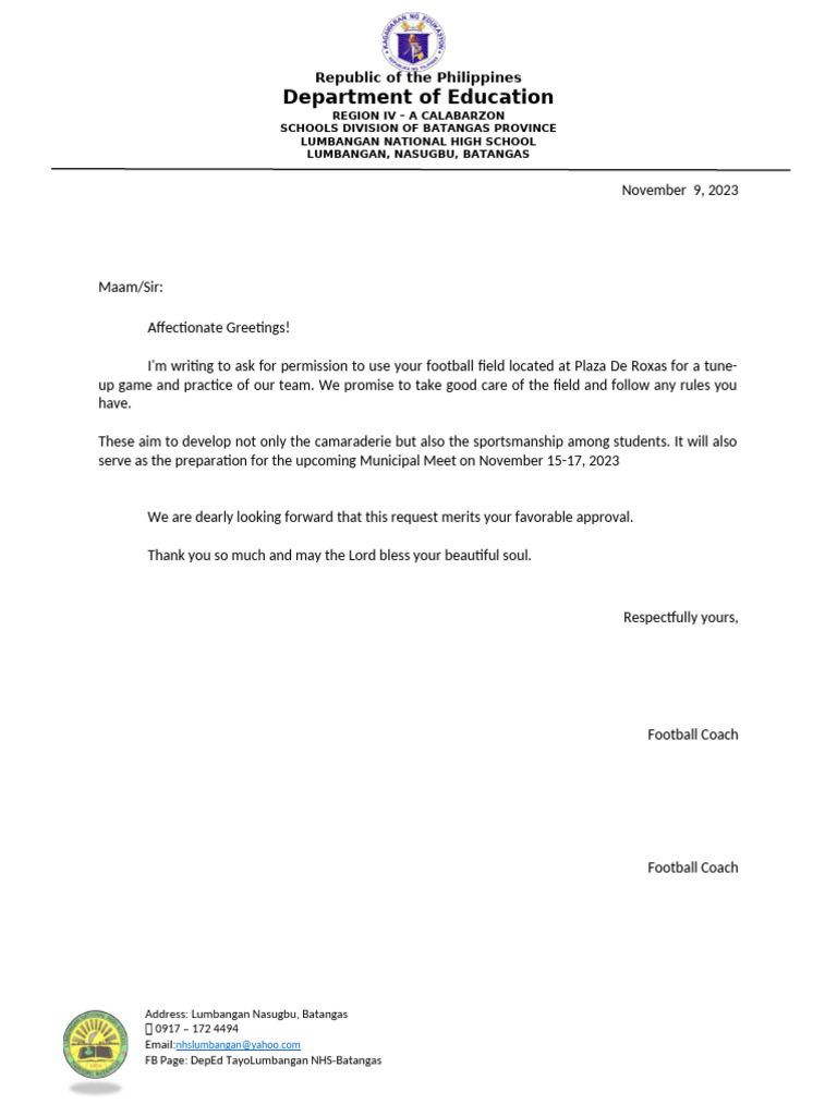 Permission Letter | PDF