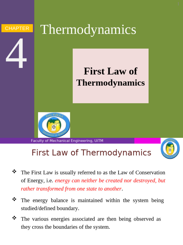 First Law of Thermodynamics Explained | PDF | Continuum Mechanics ...