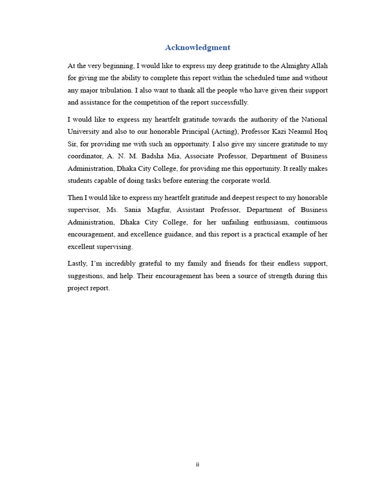 Acknowledgment & CS | PDF