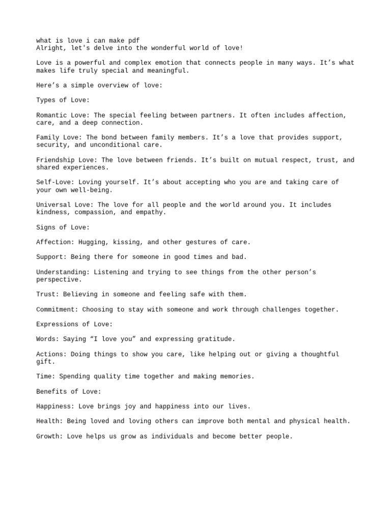 What Is Love | PDF