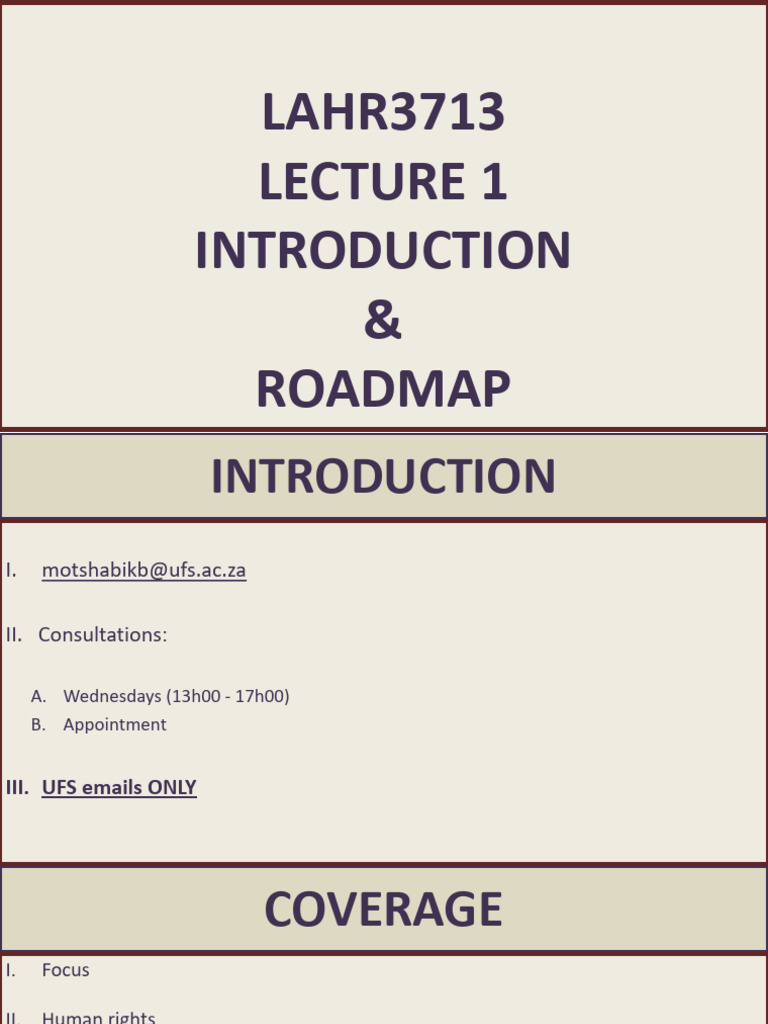 240215_Lecture 1 Introduction and roadmap_FV | PDF