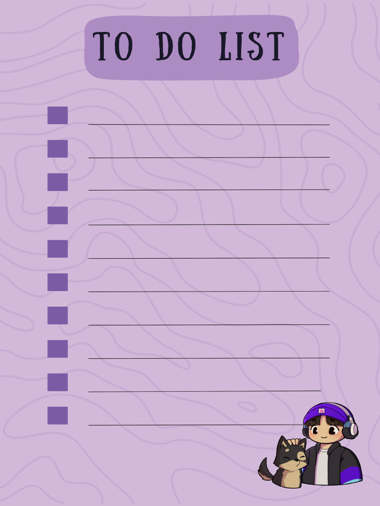 To Do List A4 Purple | PDF