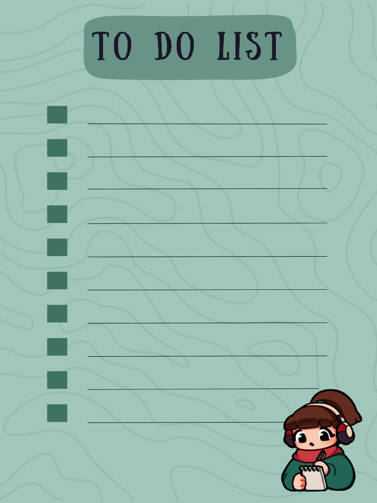 To Do List A4 Green | PDF