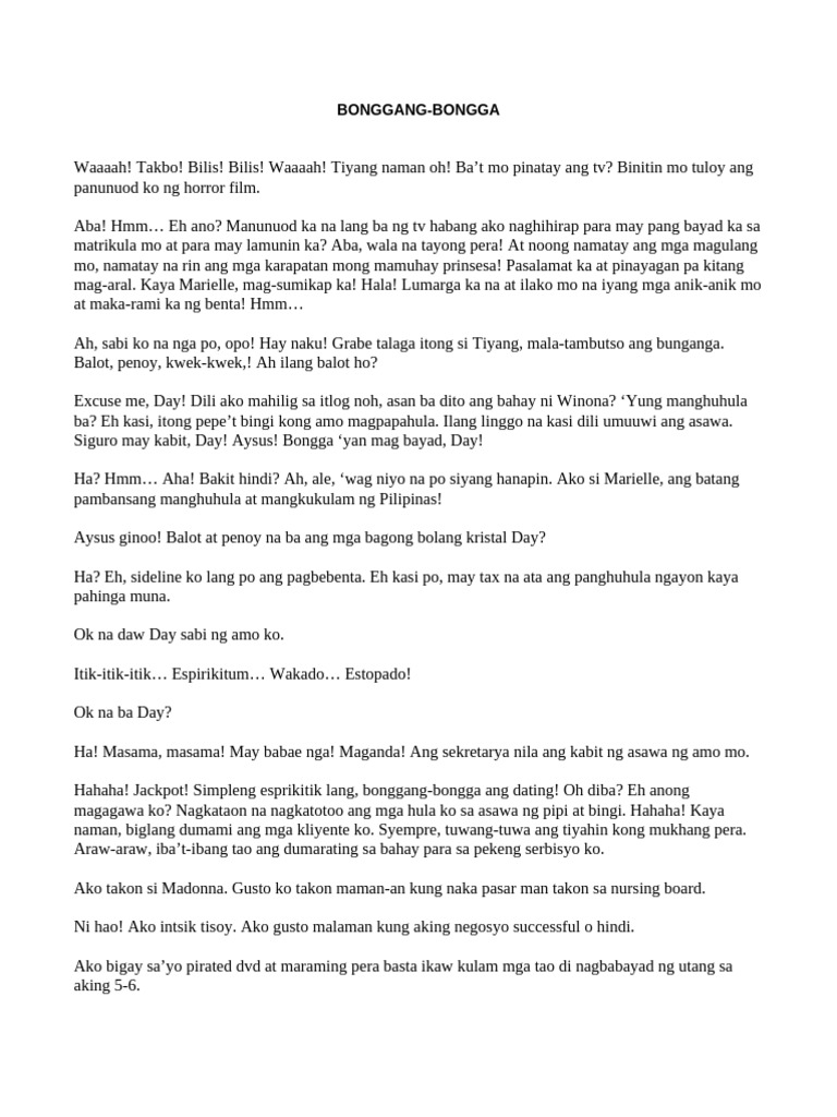 Filipino Declamation | PDF