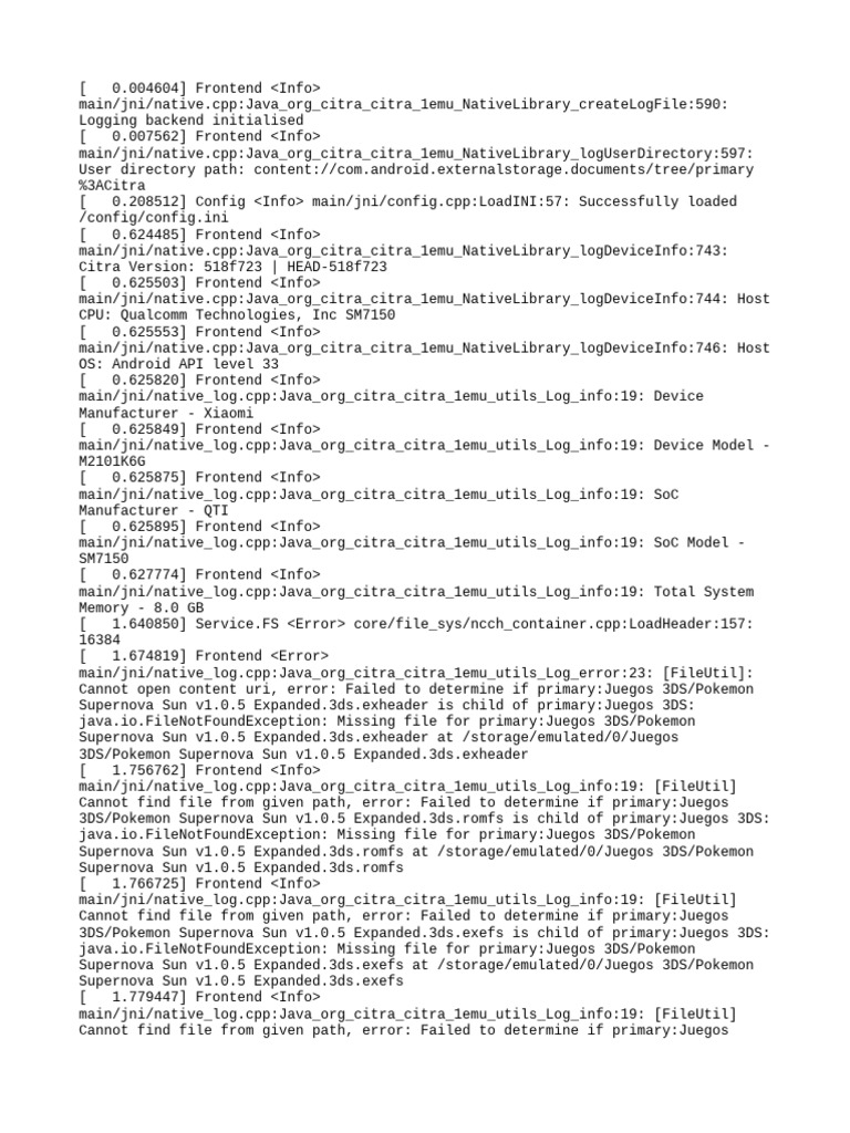 citra_log | PDF | Computer Hardware | Computer Architecture