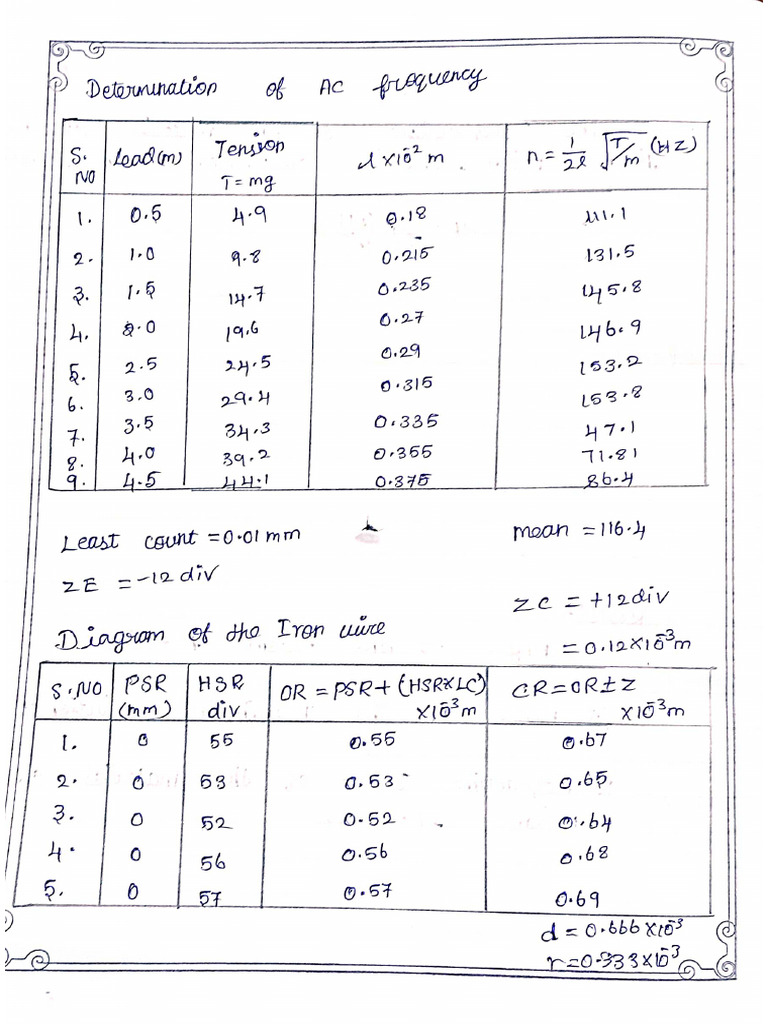 Phy Observation 3rd Batch Ex | PDF