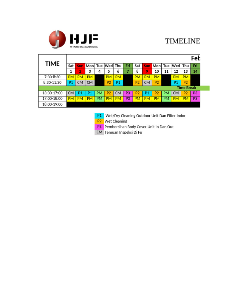 Timeline Shedule | PDF