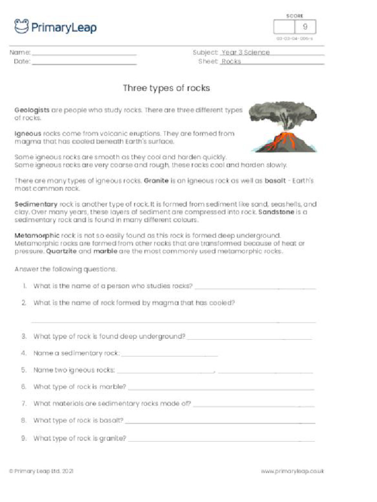 DO NOW Properties of Rocks Worksheet | PDF