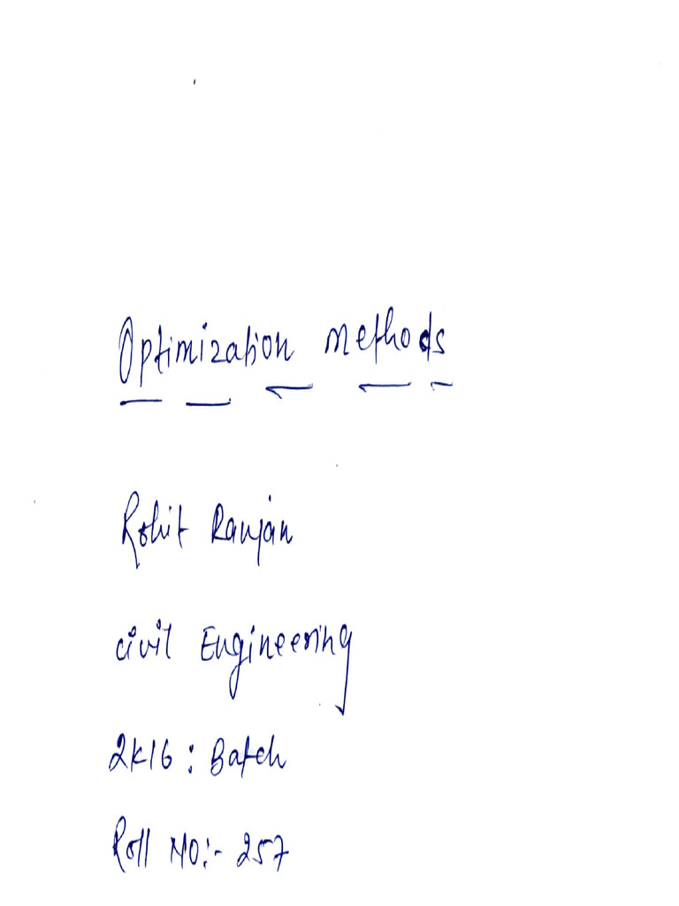 assignment 1 optimization | PDF