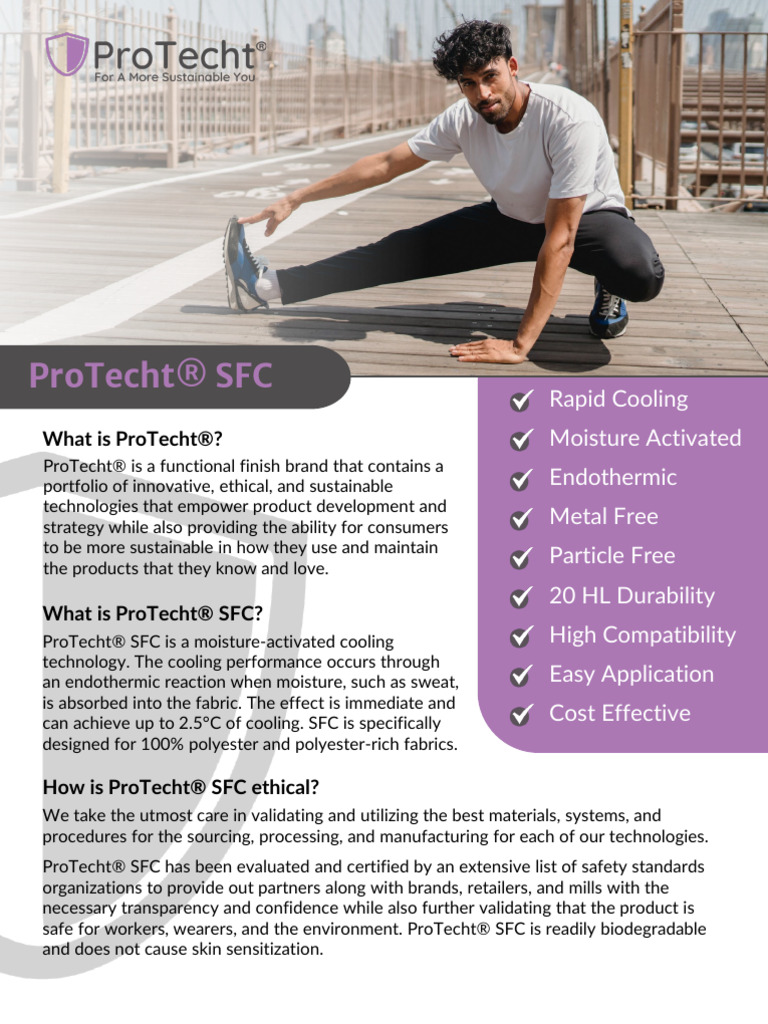 ProTecht SFC Product Sheet | PDF | Textiles | Materials