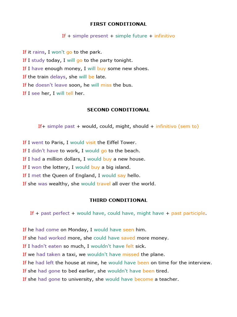 conditionals | PDF