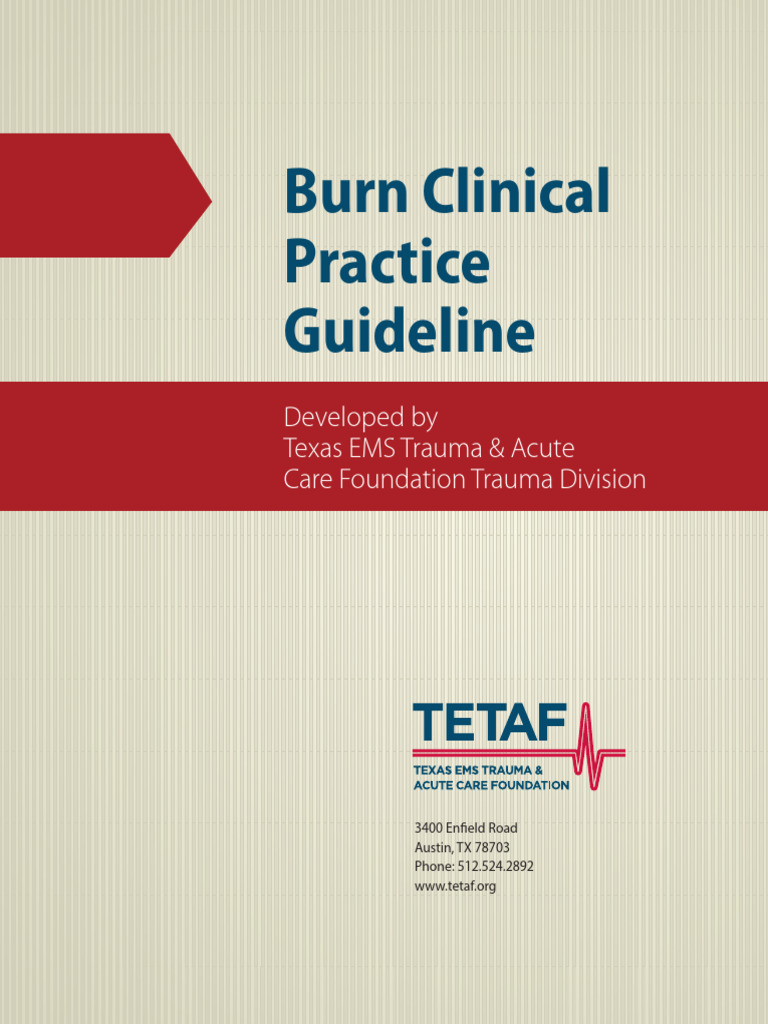 Burn Practice Guideline - vs9 FINAL REVISED Sept 2016 | PDF | Burn ...