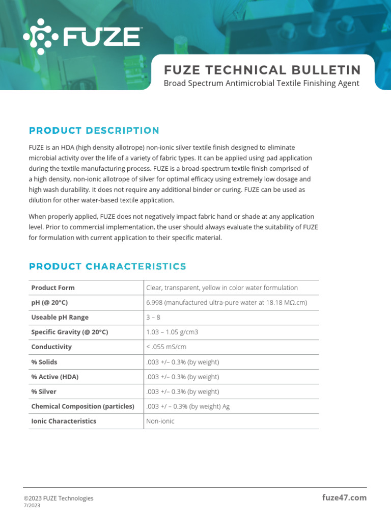 FUZE Technical Bulletin | PDF | Waste Management | Waste