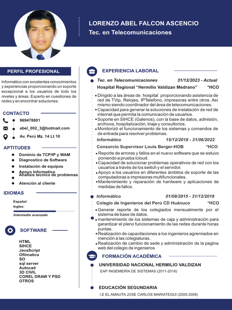 CV Resumen Lore | PDF | Software | Ciencias de la Computación