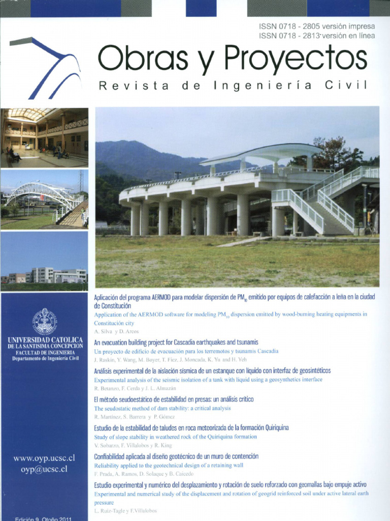 Def Revista Obras y Proyectos - Confiabilidad Muro Contencion 2011 | PDF