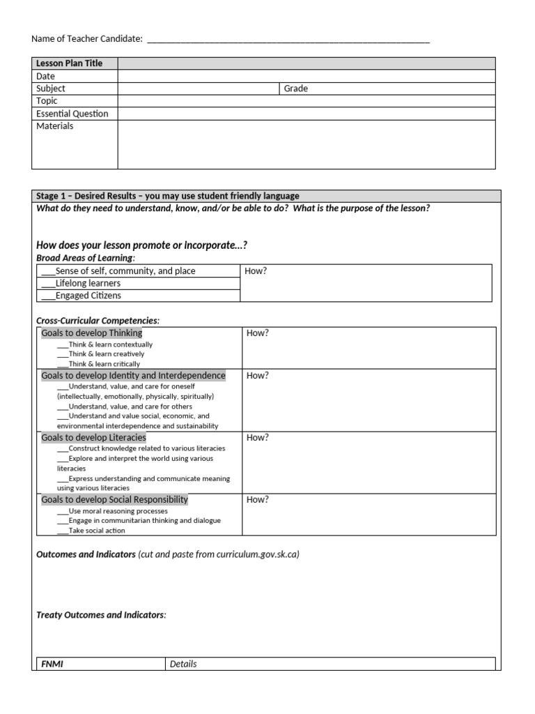 updated-detailed-lesson-plan-template | PDF | Educational Assessment ...