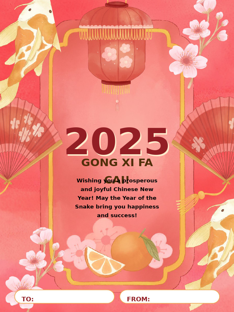 Chinese New Year 2025 Presentation Template | PDF