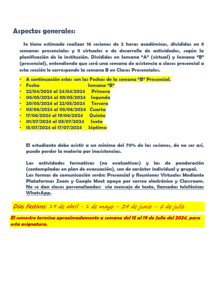 Aspectos generales | PDF