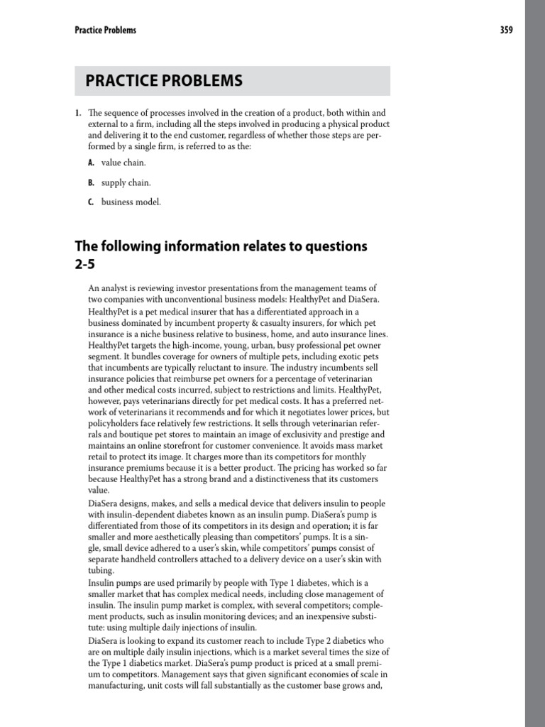 M7 - Curriculum Practice Questions | PDF | Insurance | Pricing