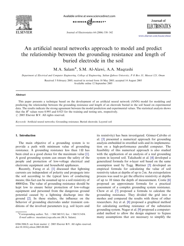 An Artificial Neural Networks Approach To Model and Predict The Relationship Between The ...