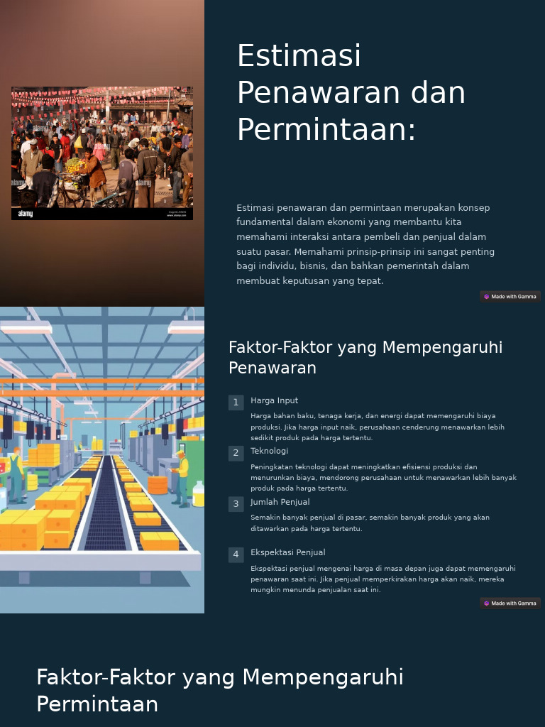 Estimasi Penawaran dan Permintaan Ekonomi | PDF