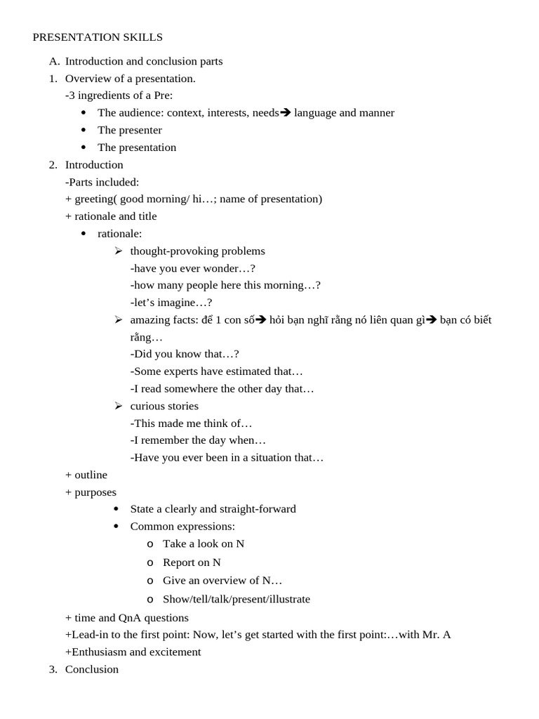 Presentation Skills | PDF