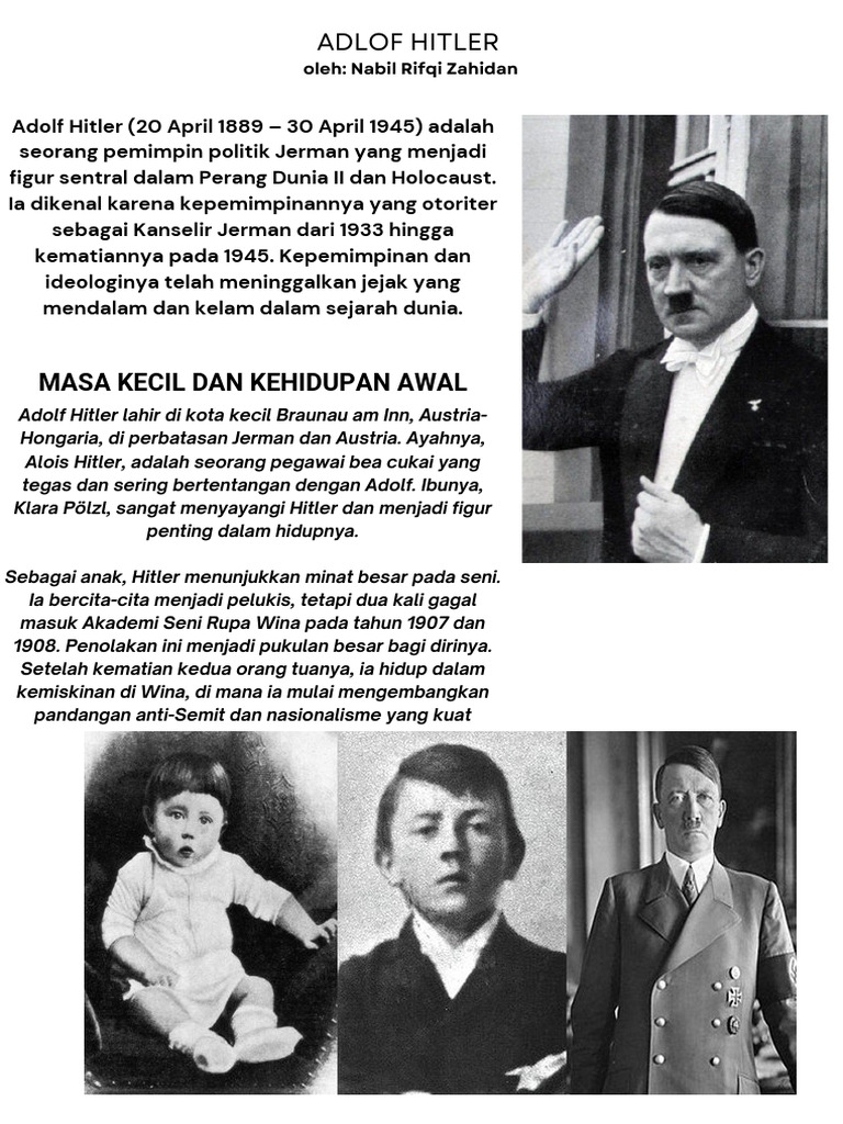 Sejarah dan Warisan Adolf Hitler | PDF