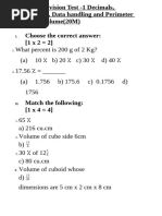 Grade 3 Cambridge Math Past Paper | PDF